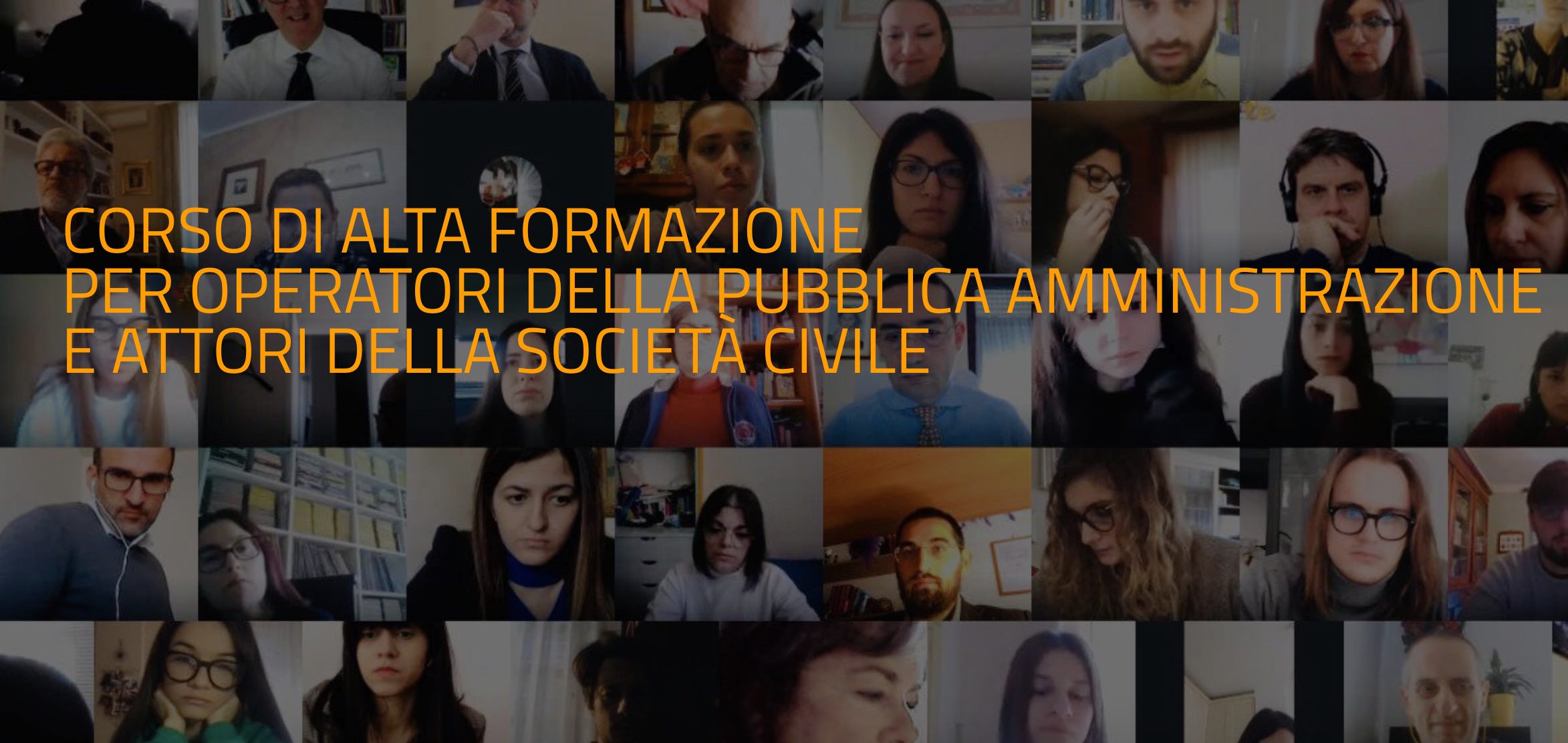 HIGH TRAINING COURSE FOR PUBLIC ADMINISTRATION OPERATORS AND CIVIL SOCIETY